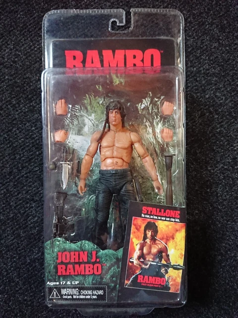 FIGURINE NECA RAMBO II First Blood part 2 John J. Rambo 18cm Figure ...