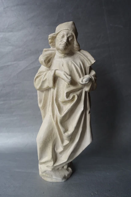 STATUETTE EN PLÂTRE de Erwin von Steinbach maître d'œuvre cathédrale ...