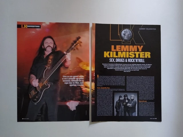 LEMMY KILMISTER MOTORHEAD Mikkey Dee Phil Campbell clippings France £10 ...