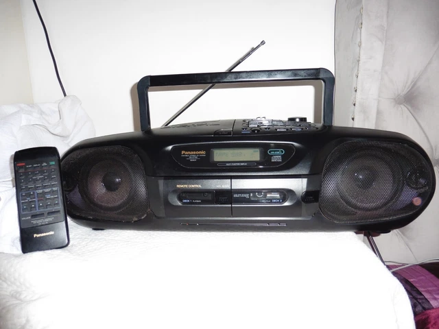 PANASONIC RX-DT55 CD Cassetta Radio Boombox Ghettoblaster Raro ...