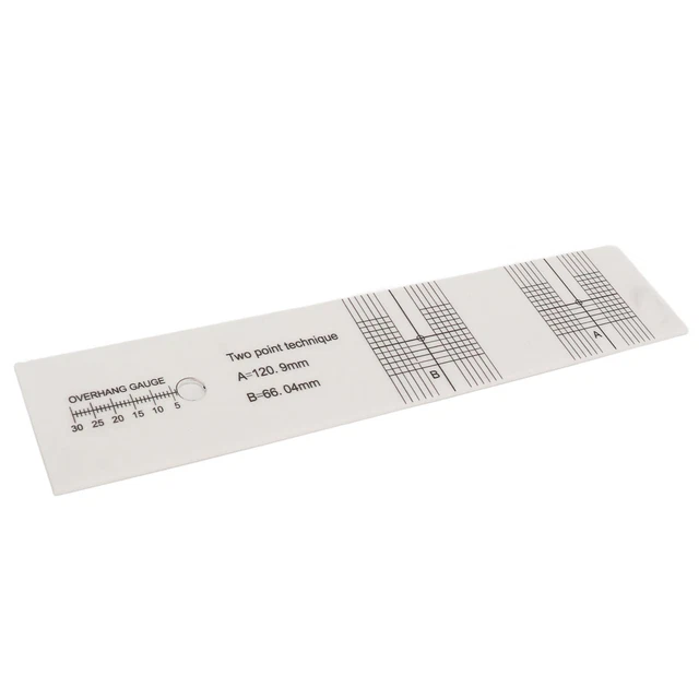 TURNTABLE ALIGNMENT PROTRACTOR Acrylic Phonograph Turntable Angle Gauge ...