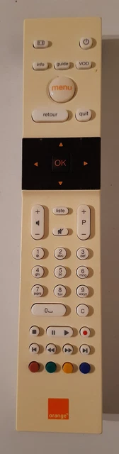 TÉLÉCOMMANDE BLANCHE ORANGE Décodeur TV Livebox Play IHD92 EUR 13,00 ...