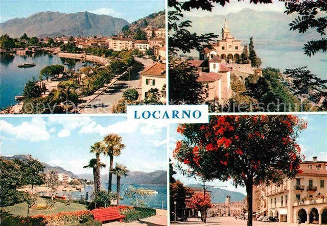 12858935 LOCARNO LAGO Maggiore Uferstrasse Park Kirche Innenstadt ...