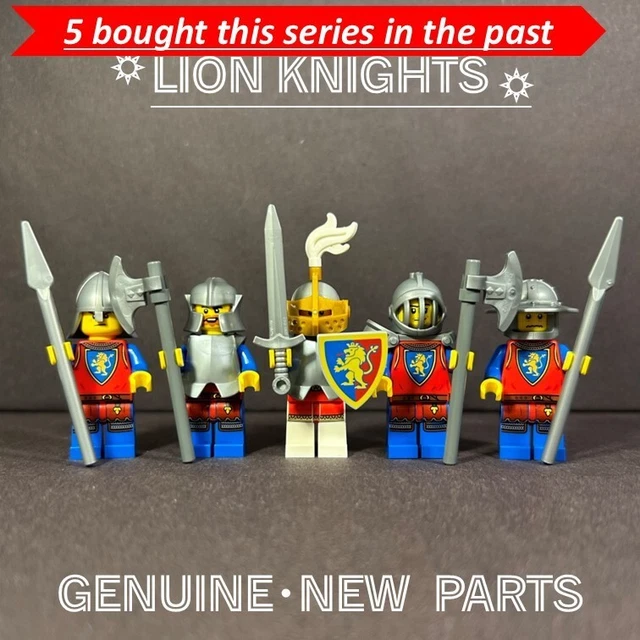 10 X NEW LEGO Castle Lion Minifigures Figs Knight Soldier L234 $50.00 ...