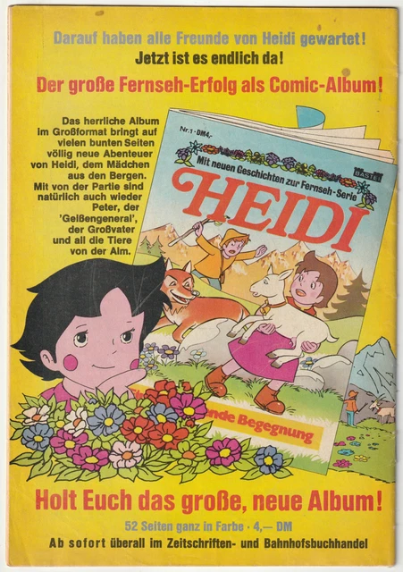 HEIDI #38 Das falsche Gespenst, Bastei Verlag 1978 COMICHEFT Z2 EUR 5 ...