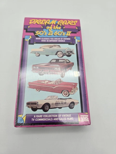 DREAM CARS OF The 50S & 60S Ii Vhs Vintage Tv Commercials And Sales Films Sealed £8.43 - PicClick UK