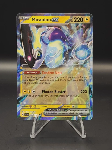POKÉMON TCG MIRAIDON ex Scarlet & Violet - Base Set 081/198 Holo Double ...