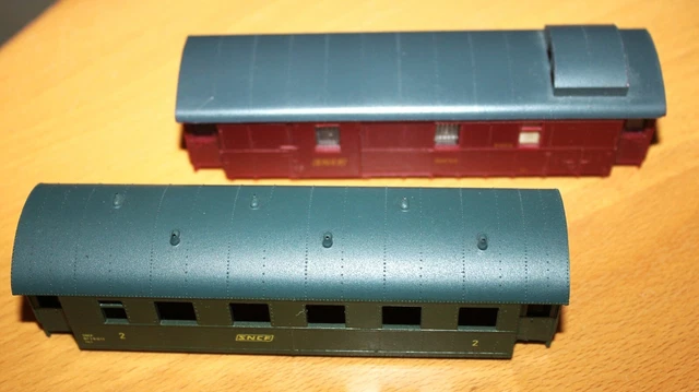 H0 PIKO PREFO Gehäuse Personenwagen + Gepäckwagen SNCF Ersatzteil EUR 8,00 - PicClick DE