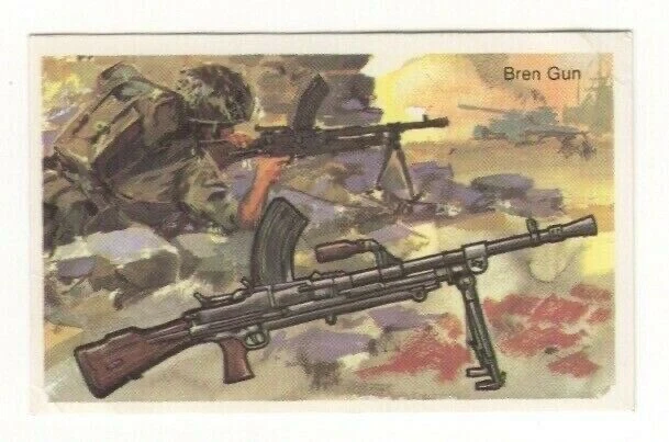 1982 FIREARM CARD. Bren Gun, British Army $4.99 - PicClick AU