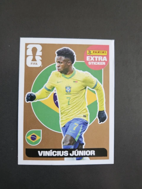 PANINI FIFA WORLD Cup 2026 - Extra Sticker - Gold - Vinicius Jr EUR 10 ...