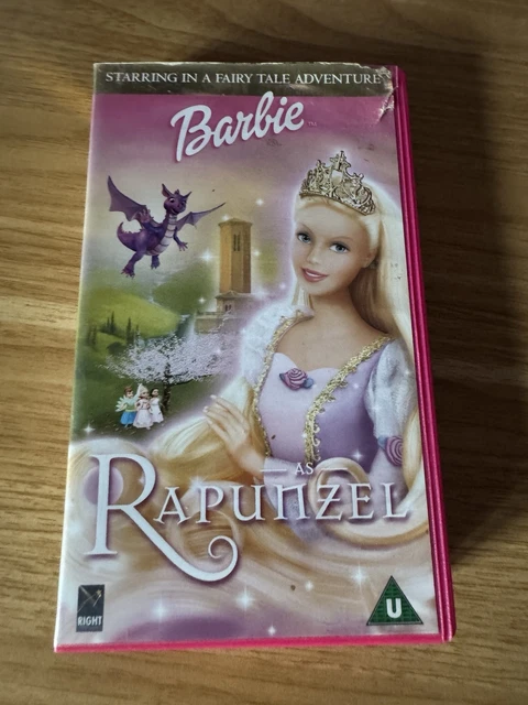 BARBIE AS RAPUNZEL On VHS Video Cassette Tape £7.71 - PicClick UK