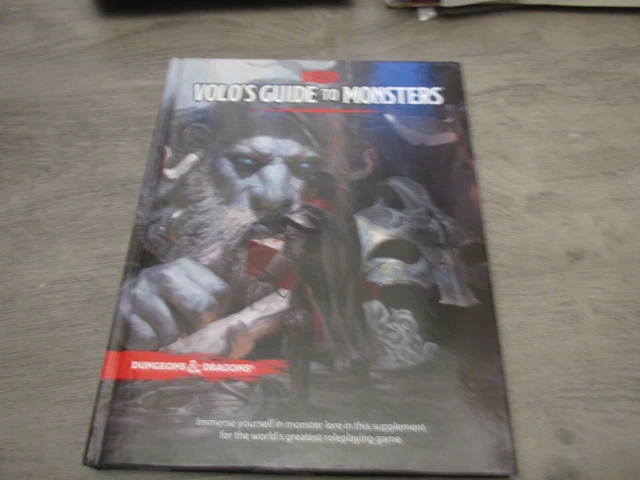 WOTC D&D 5E D20 Volos Guide To Monsters Dungeon Dragon Vgc Rpg Hb Hc £ ...