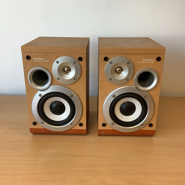 TECHNICS SB-HD505 HI-FI Stereo Bookshelf Speakers Pair 6 Ohm Bi ...
