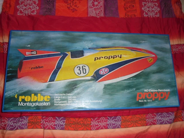 ROBBE PROPPY RENNBOOT Baukasten absulute Rarität Unberührt EUR 143,00 ...