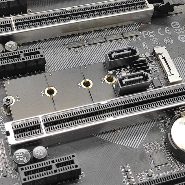 NGFF M2 NVME To SATA3.0 Adapter JMB582 Card Adapter PCIE 3.0 (NVME to 2 ...