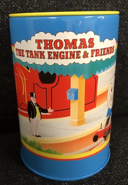 THOMAS THE TANK Engine & Friends 1995 Small Money Bank/Box Tin £6.00 ...