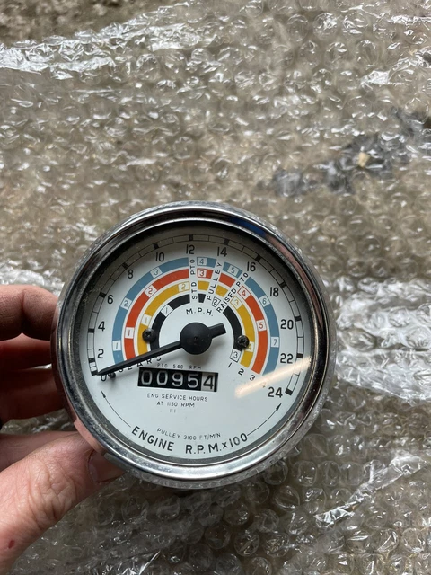 REV COUNTER TACHOMETER Clock for Fordson Major Power & Super Major ...