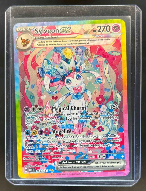 2025 POKEMON SV Prismatic Evolutions PRE EN Sylveon ex #156/131 $387.92 ...