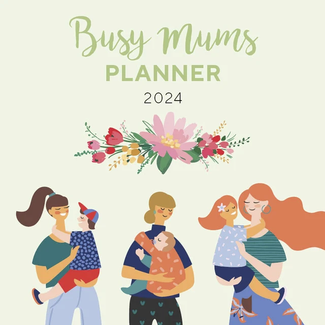 2024 CALENDAR BUSY Mums Planner Square Wall by Paper Pocket 30cm x 30cm ...