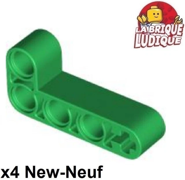 LEGO TECHNIC 4X Liftarm 2x4 L shape thick épais vert/green 32140 NEUF ...