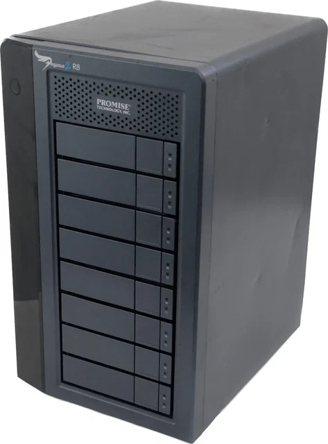 PROMISE PEGASUS2 R8 96TB 8-Bay RAID Array Thunderbolt 2 Caddy Chassis 8 ...