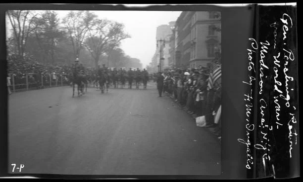 CAVALRY IN A parade for the return of General Pershing Fifth- New York ...