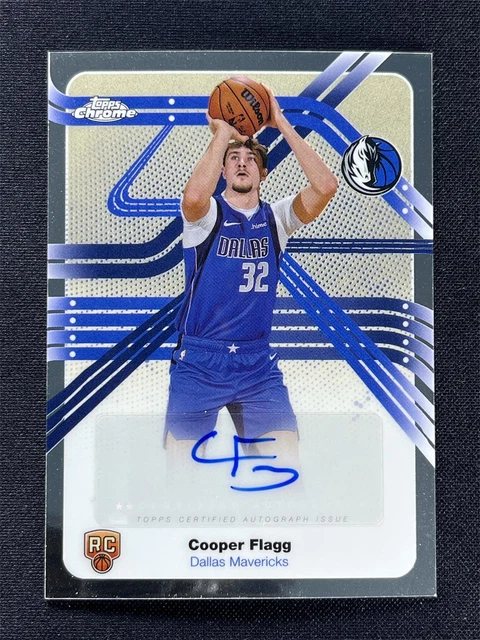 2025-26 TOPPS CHROME Cooper Flagg Next Stop Signatures Auto RC Rookie # ...