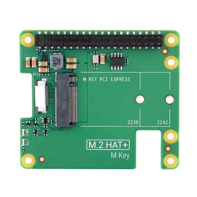 FOR M.2 HAT+ Expansion Board Support Single Channel PCle2.0 Interface ...