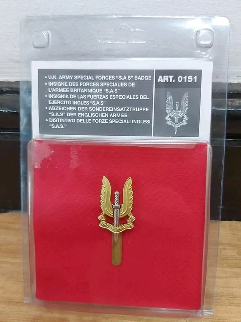BRITISH ARMY SPECIAL Air Service Anodised Cap Badge - SAS £10.00 ...