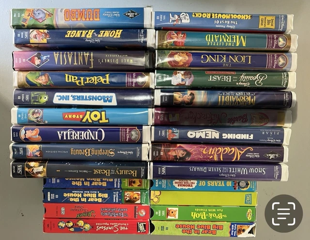 DISNEY CLAM SHELL vhs tapes lot EUR 28,46 - PicClick FR