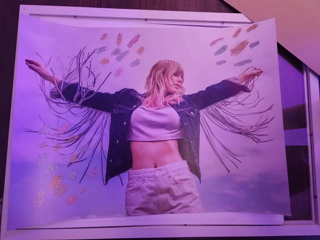 TAYLOR SWIFT LITHOGRAPH Lover Poster FOLKLORE MIDNIGHTS RED 1989 SPEAK ...