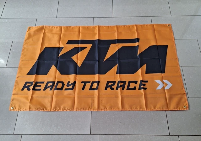 KTM FLAG/BANNER/MERCHANDISE/WERBUNG/WANDBILD/RACING/MOTORSPORT/TUNING ...