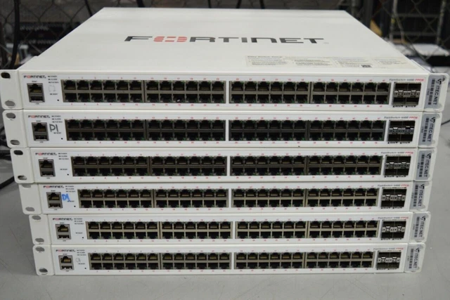 FORTINET FORTISWITCH FS-448E-FPOE 48-Port PoE+ Gigabit Managed Switch W ...
