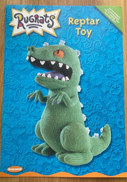 ALAN DART RUGRATS KNITTING PATTERN Reptar dinosaur toy 38cm tall ...