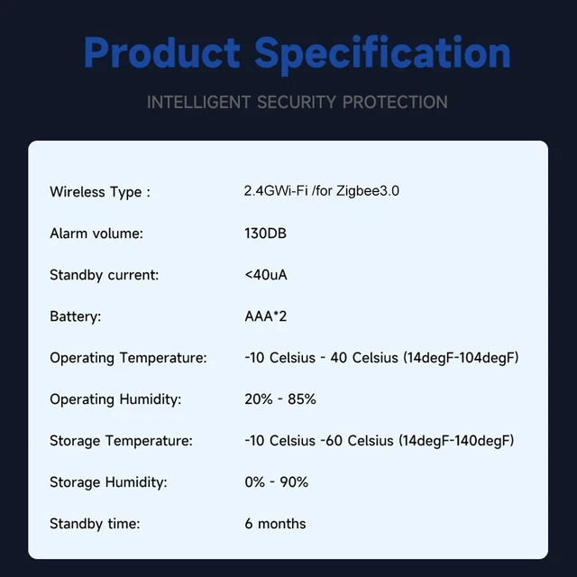 SMART HOME SECURITY 130dB SOS Alarm with One Button Activation Feature ...