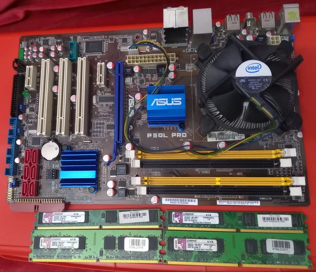 ASUS P5Q PRO Intel P45 LGA 775 CPU Core 2 Duo 3GHz E8400 6GB KINGSTON ...