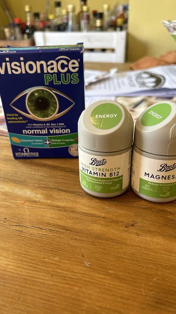 VITAMINE BUNDLE VISION Plus + Zinc+ Vitamin B12 £20.42 - PicClick UK