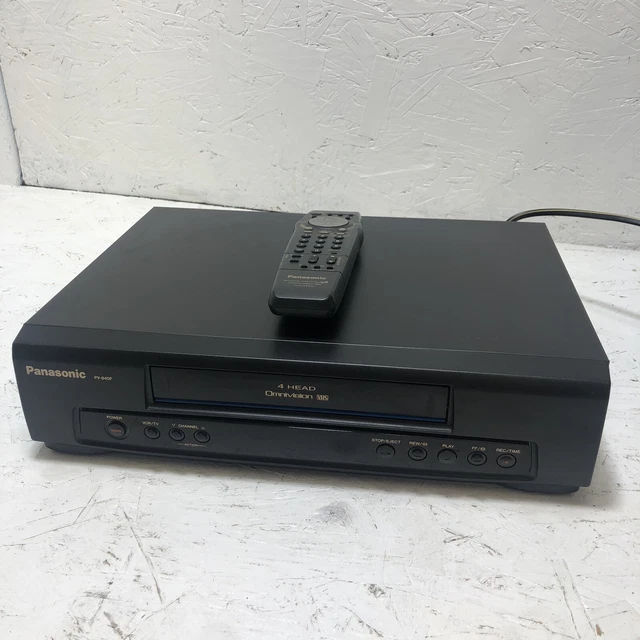PANASONIC PV-840F VCR VHS Player Recorder 4 Head Omnivision Remote ...