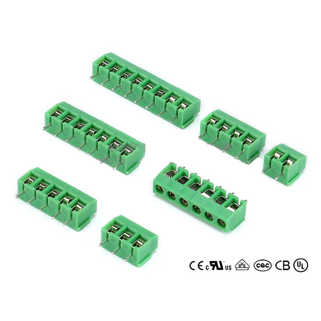 5.0MM PITCH PCB Mount Screw Terminal Block Connector KF126 2P 3Pin Plug ...