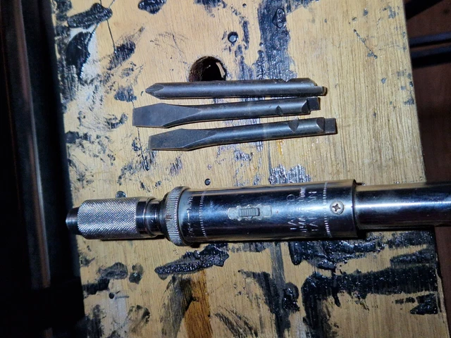 VINTAGE SPRING LOADED Screwdriver Complete With Bits. £5.00 - PicClick UK