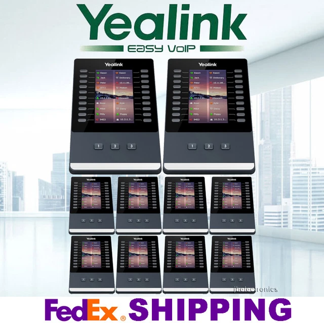 YEALINK EXP43 DUAL Color Expansion Module - 10 Expansion Modules £869. ...