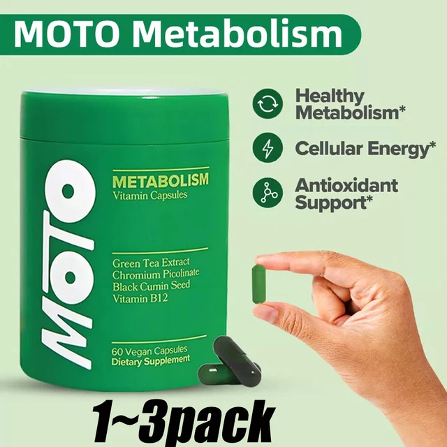 MOTO METABOLISM BOOSTING Capsules-Natural Energy/Fat Burn/Weight ...