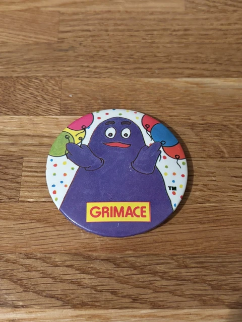 ORIGINAL VINTAGE MCDONALDS Grimace & Big Mac Pin Badge Retro 80s 90s ...