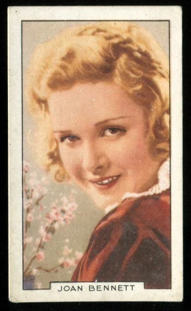TOBACCO CARD, GALLAHER, PORTRAITS OF FAMOUS STARS, 1935,Actress,Joan ...