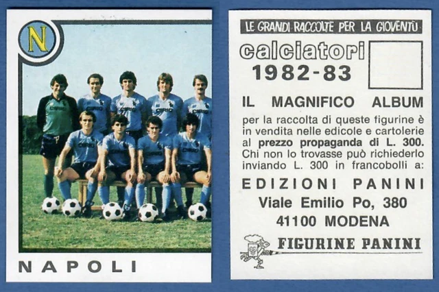 FIGURINA CALCIATORI PANINI 1982/83 - Nuova/New - N.181 Squadra - Napoli EUR 1,90 - PicClick IT