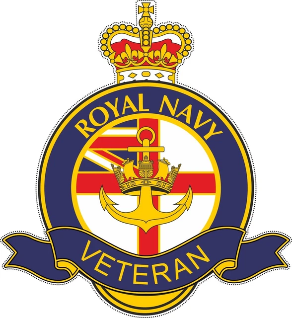 ROYAL NAVY VETERAN Car Sticker - Ideal for cars, tablets, laptops ...