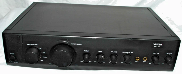 VISION AV-1301 INTEGRATED Stereo Hi-FI Amplifier ¦ 2x 25W ¦ 4 RCA & 2 ...