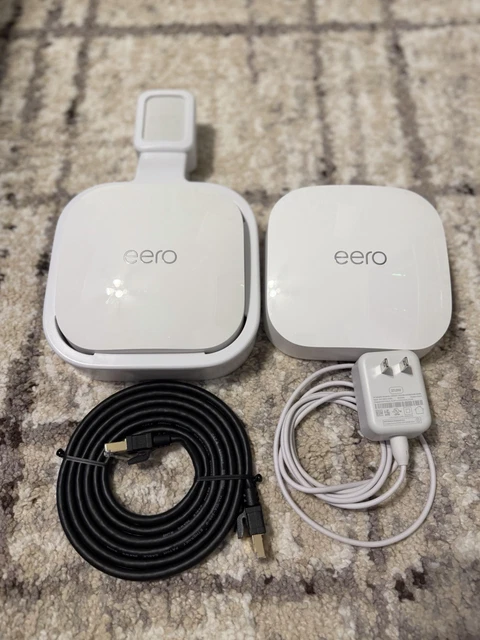 EERO PRO 6E Tri-Band AXE5400 Wi-Fi 6E Router Mesh System - White (3 ...