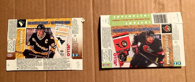 1995-96 KRAFT - Jell-O Pudding The Hottest Ticket Lot of 2: Lemieux ...
