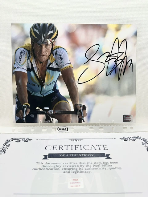 LANCE ARMSTRONG TOUR De France Photo Autograph 8X10 Hand Signed ...